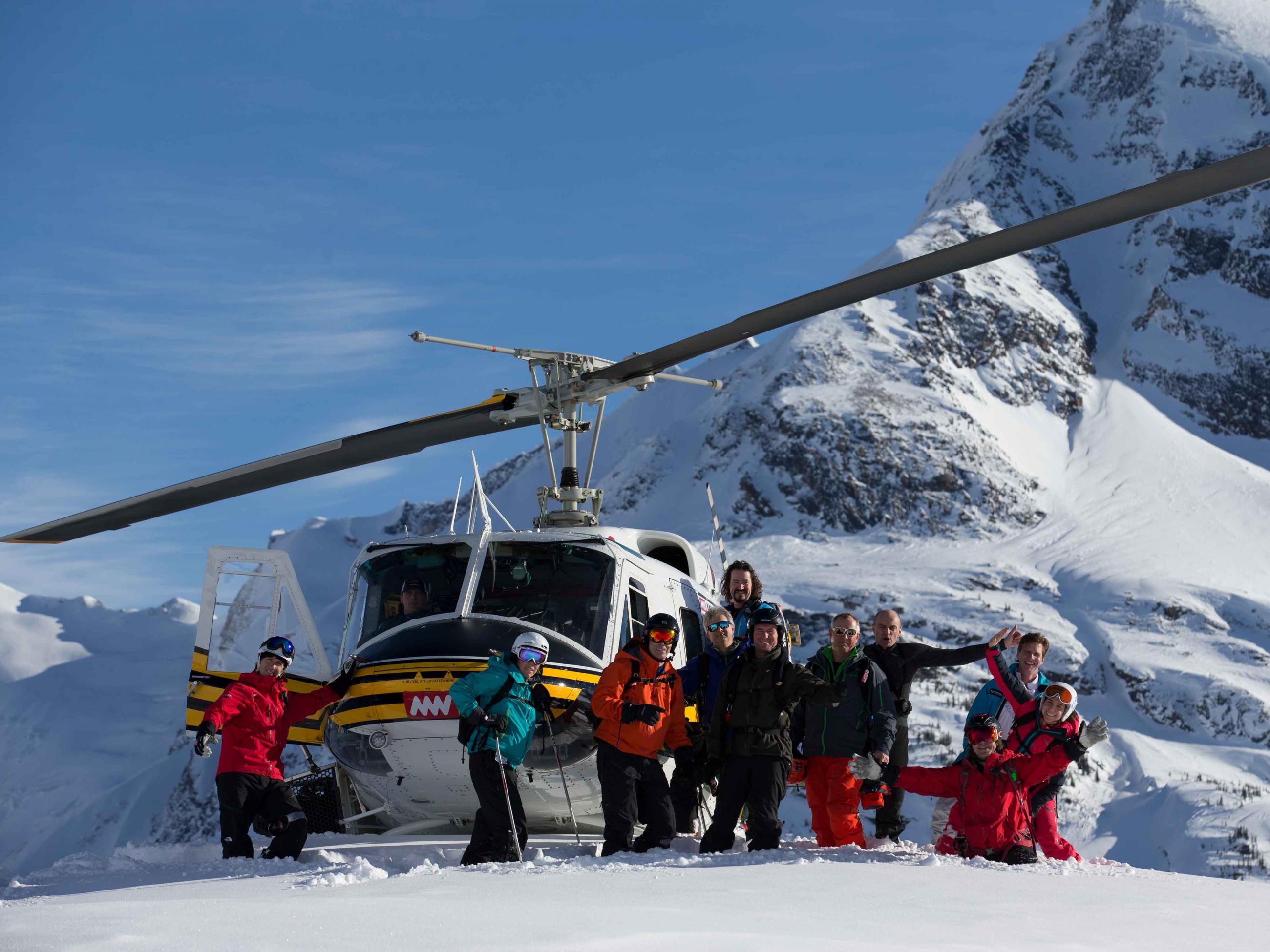 Heli Skiing Jump